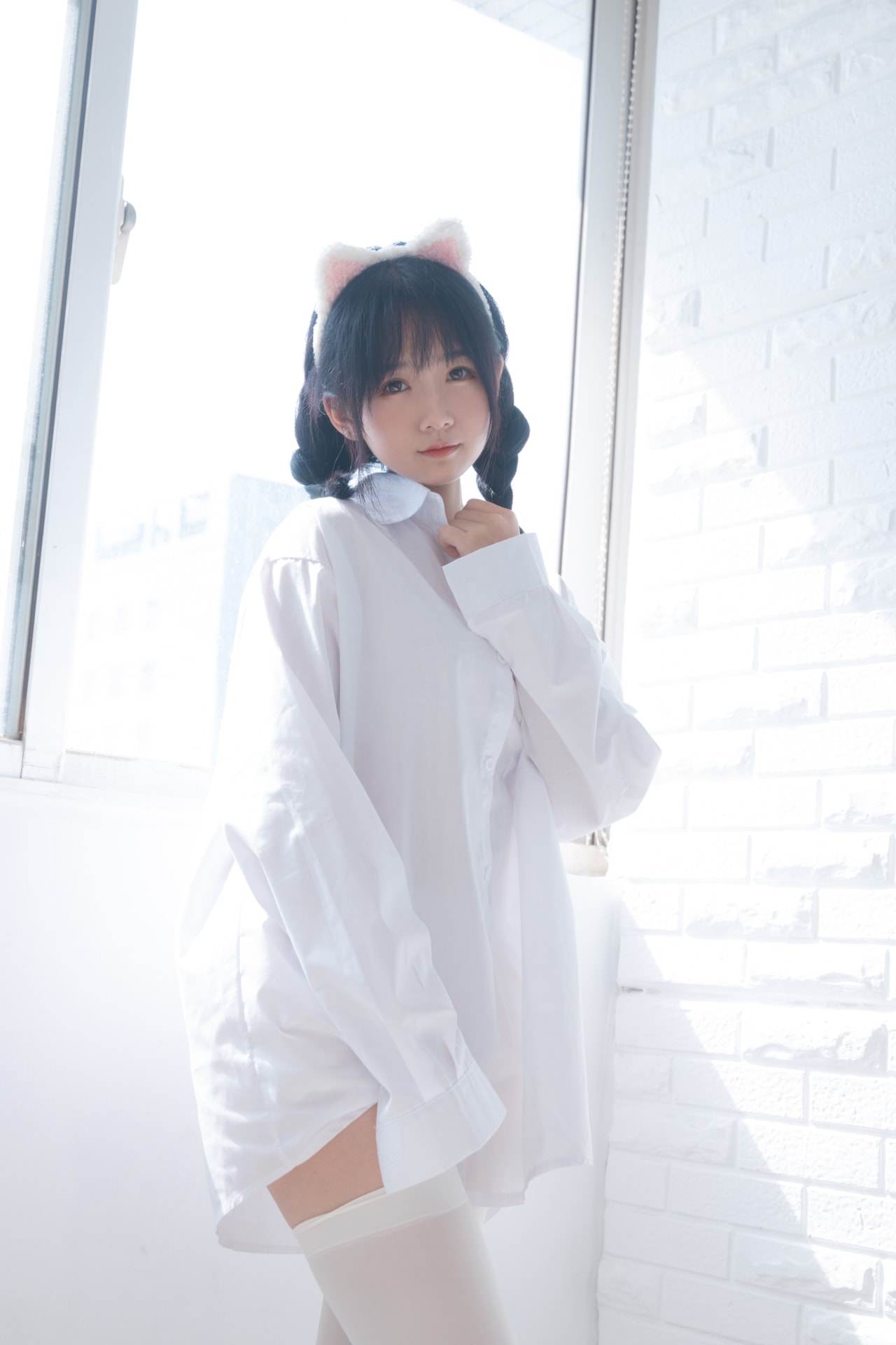 少女秩序-ex07 猫猫 白丝黑丝女仆 [29P-122MB] - 柚子肉