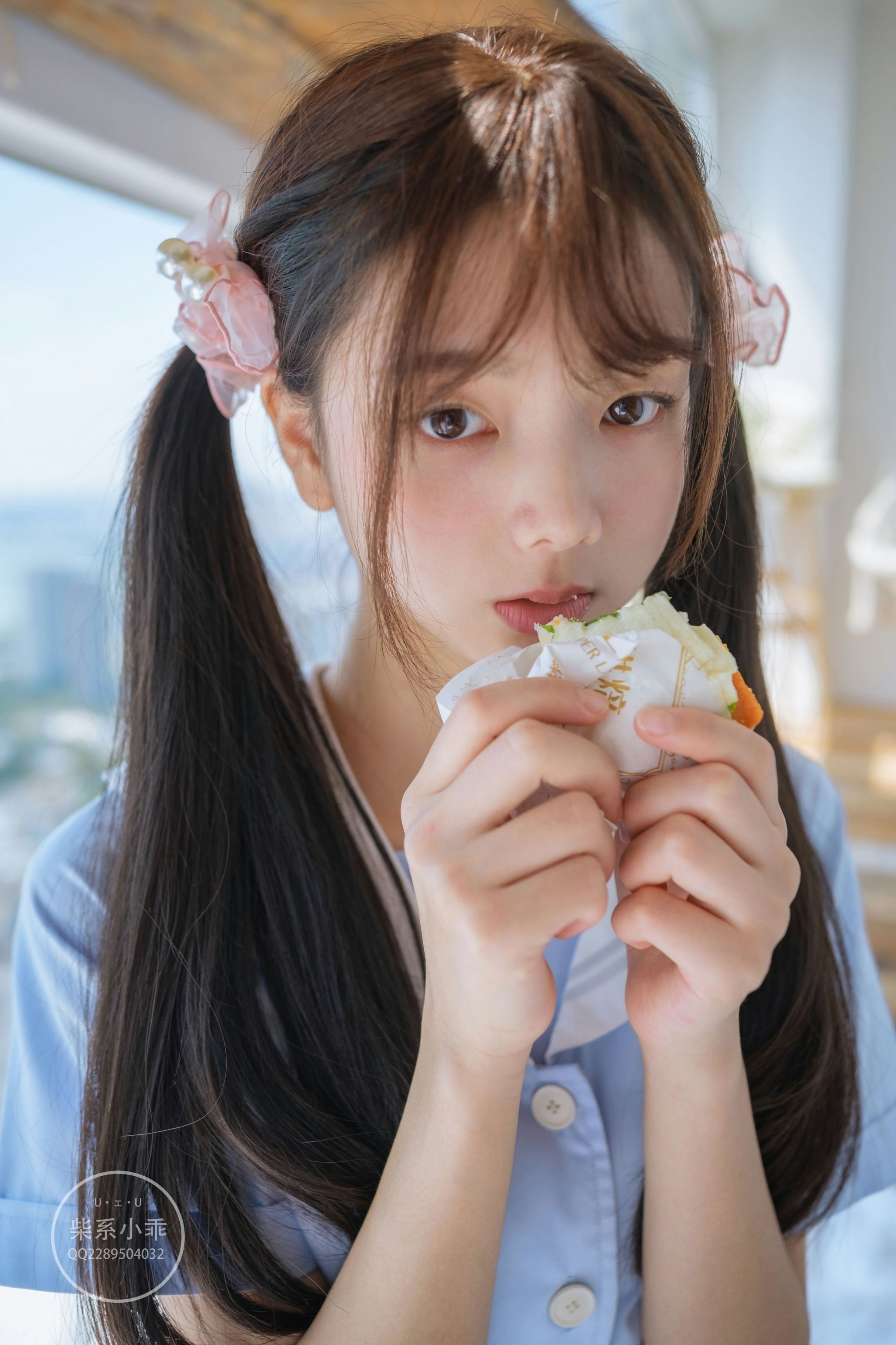 稚乖画册-晴空01 赤西夜夜 白丝双马尾jk [79P-600MB] - 柚子肉