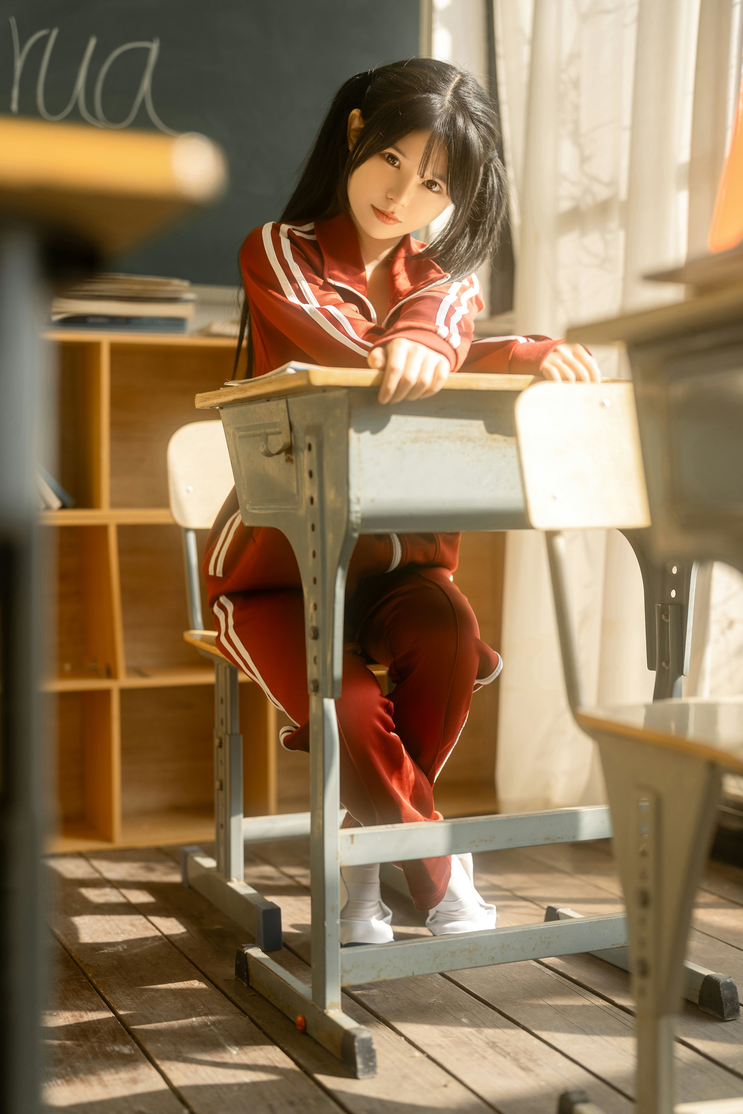 【rua阮阮】课间阳光-红色校服 [42P-677MB] - 猫爪