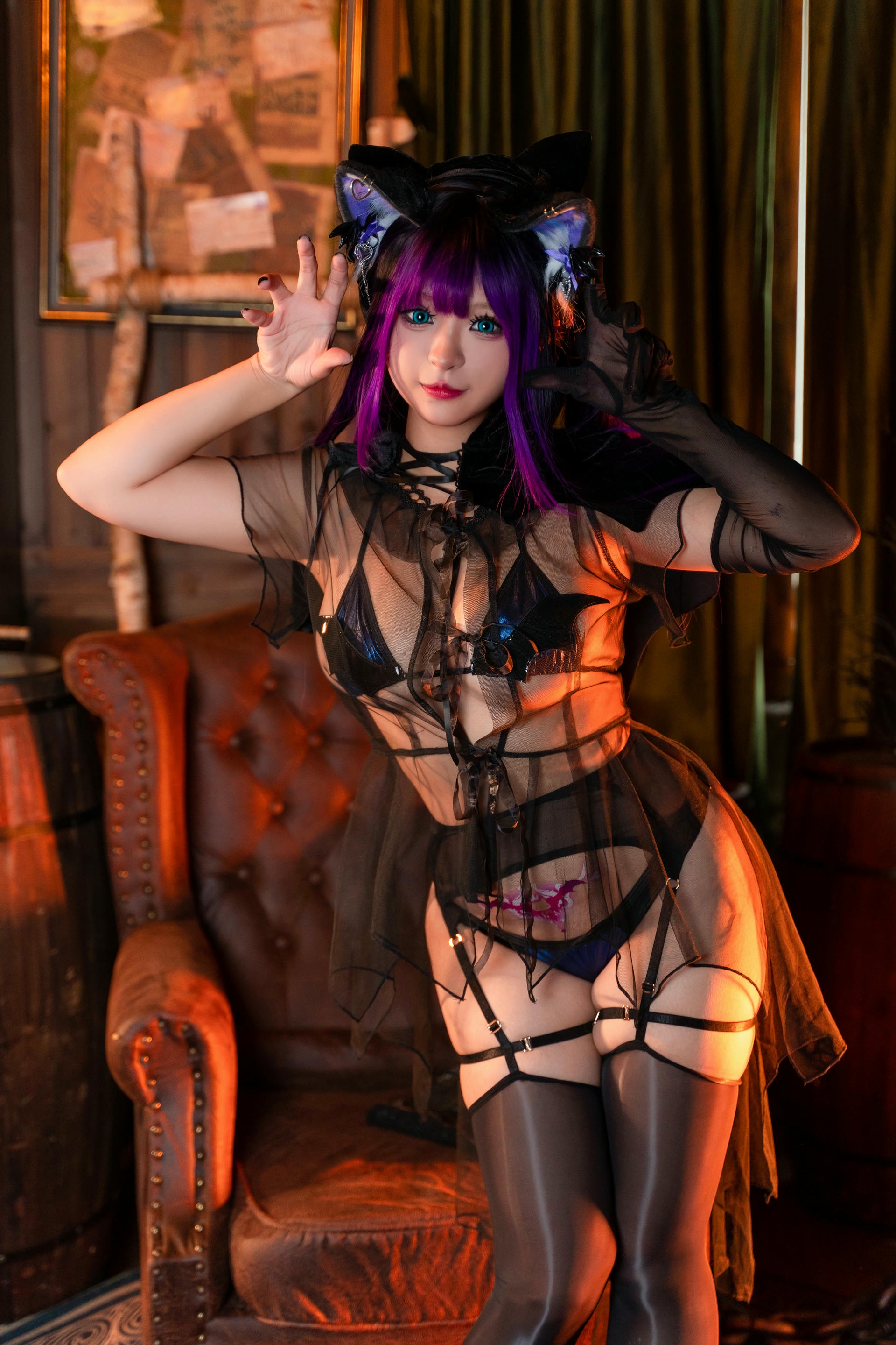 【小和甜酒】&橙风千雅 魔女猫咪 [106P-703MB] - 猫爪