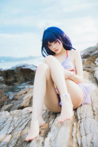 桜桃喵-雷电将军【泳装】 [28P-219MB] - 柚子肉