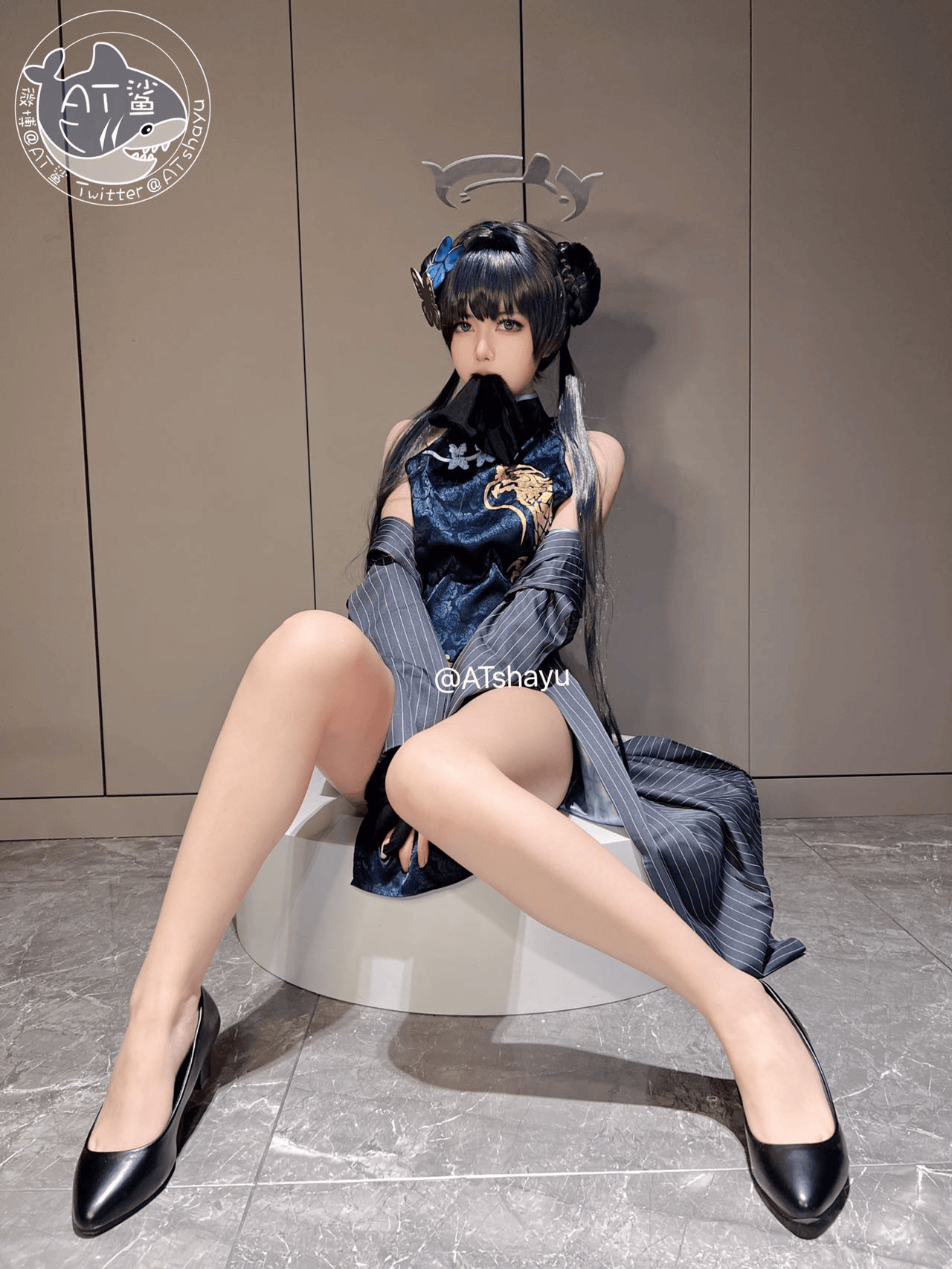 【AT鲨】蔚蓝档案 妃咲旗袍 [30P-40MB] - 猫爪