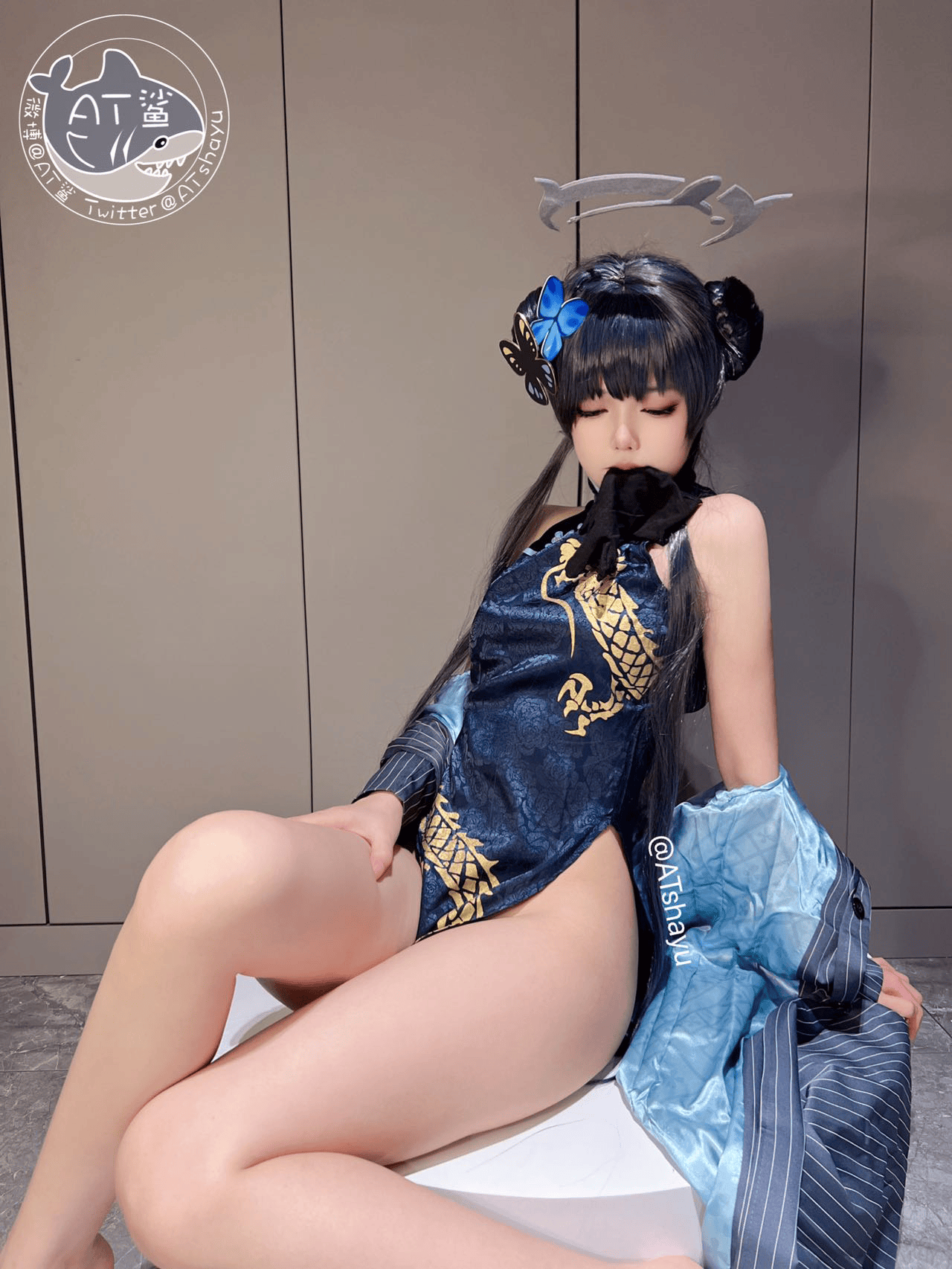 【AT鲨】蔚蓝档案 妃咲旗袍 [30P-40MB] - 猫爪