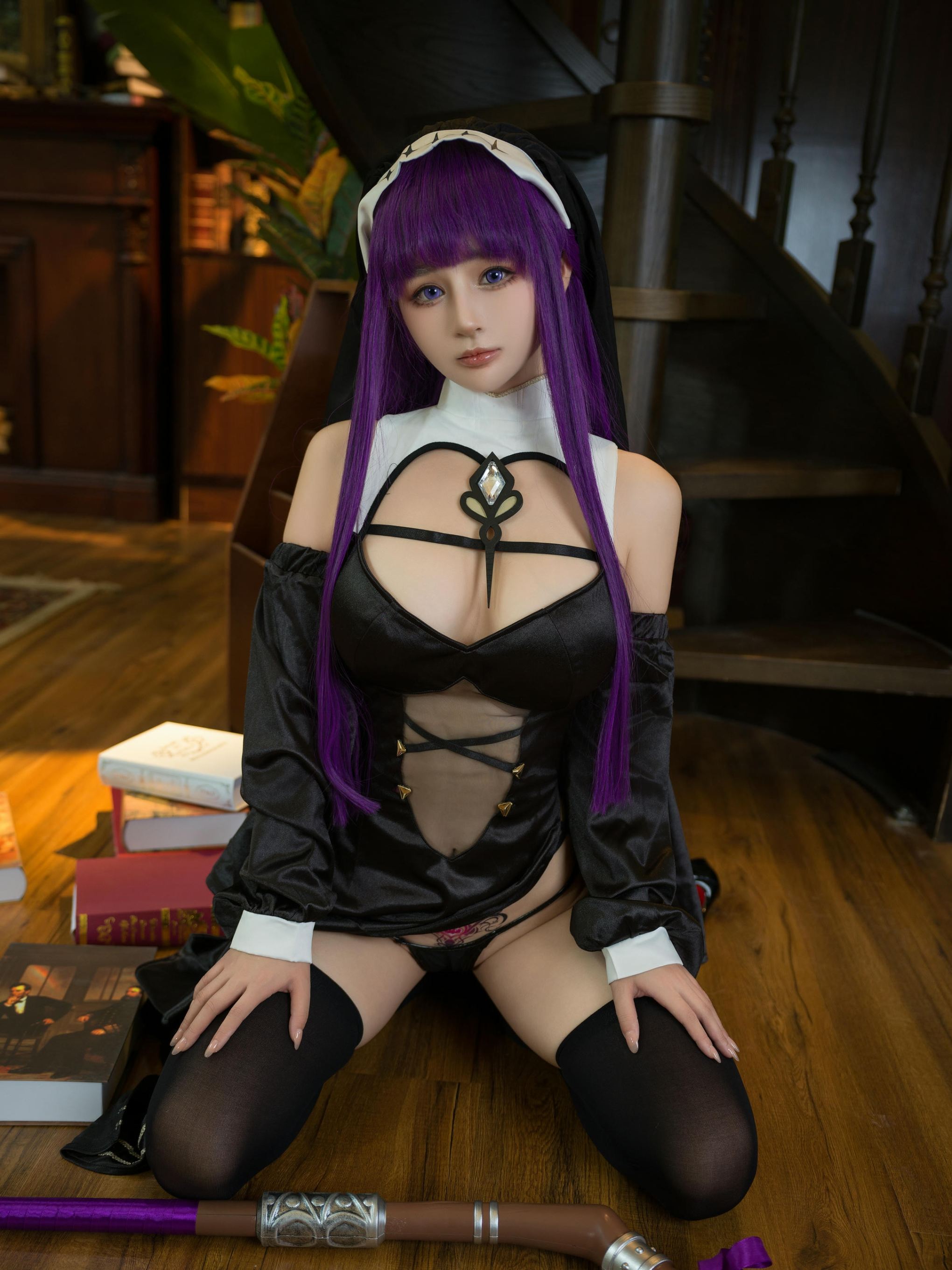 宁宁子同学(桜井宁宁)-葬送的芙莉莲 黑菲伦 [88P-3.95GB] - 柚子肉