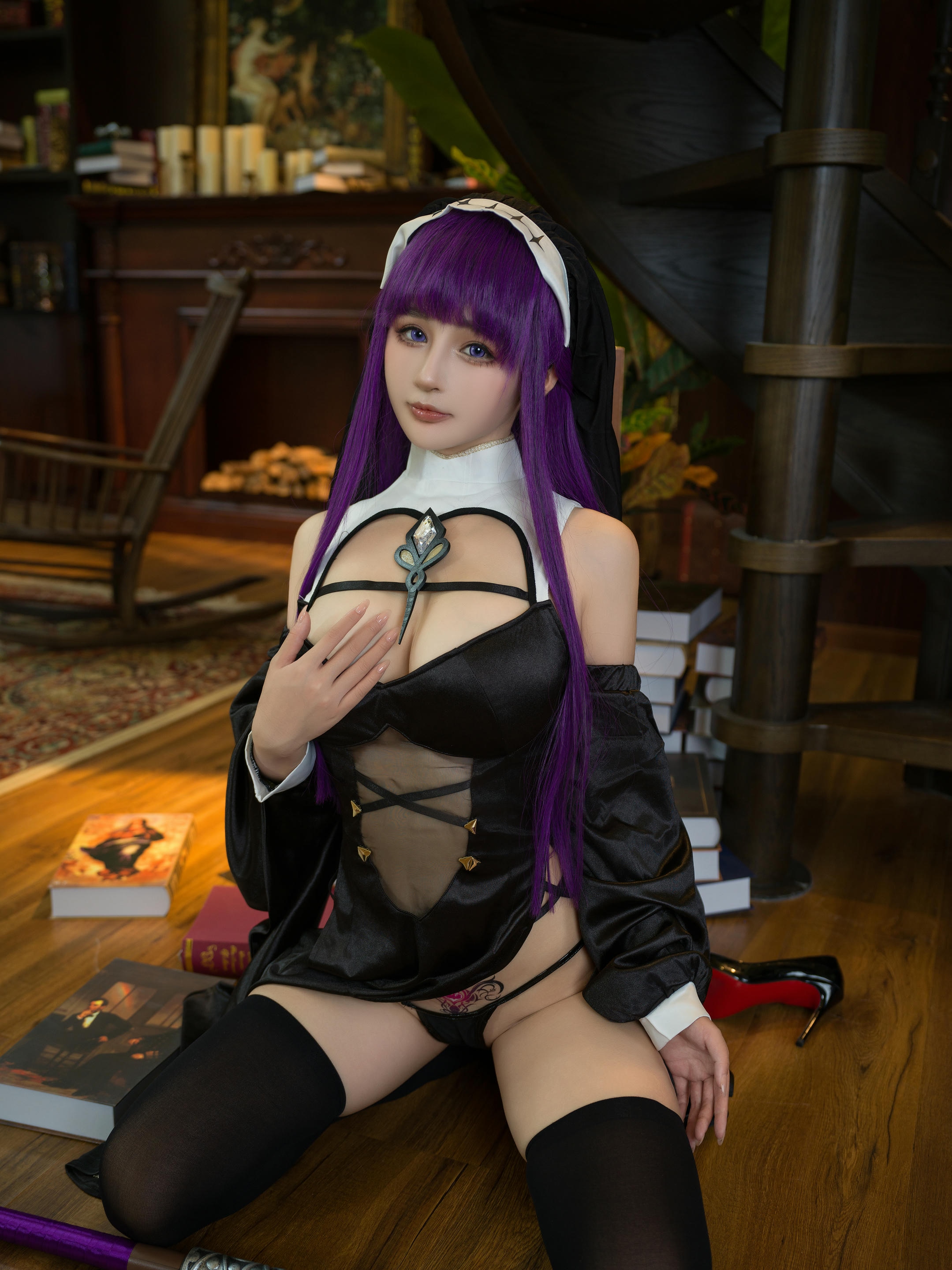 【宁宁子同学(桜井宁宁)】葬送的芙莉莲 黑菲伦 [88P-3.95GB] - 猫爪