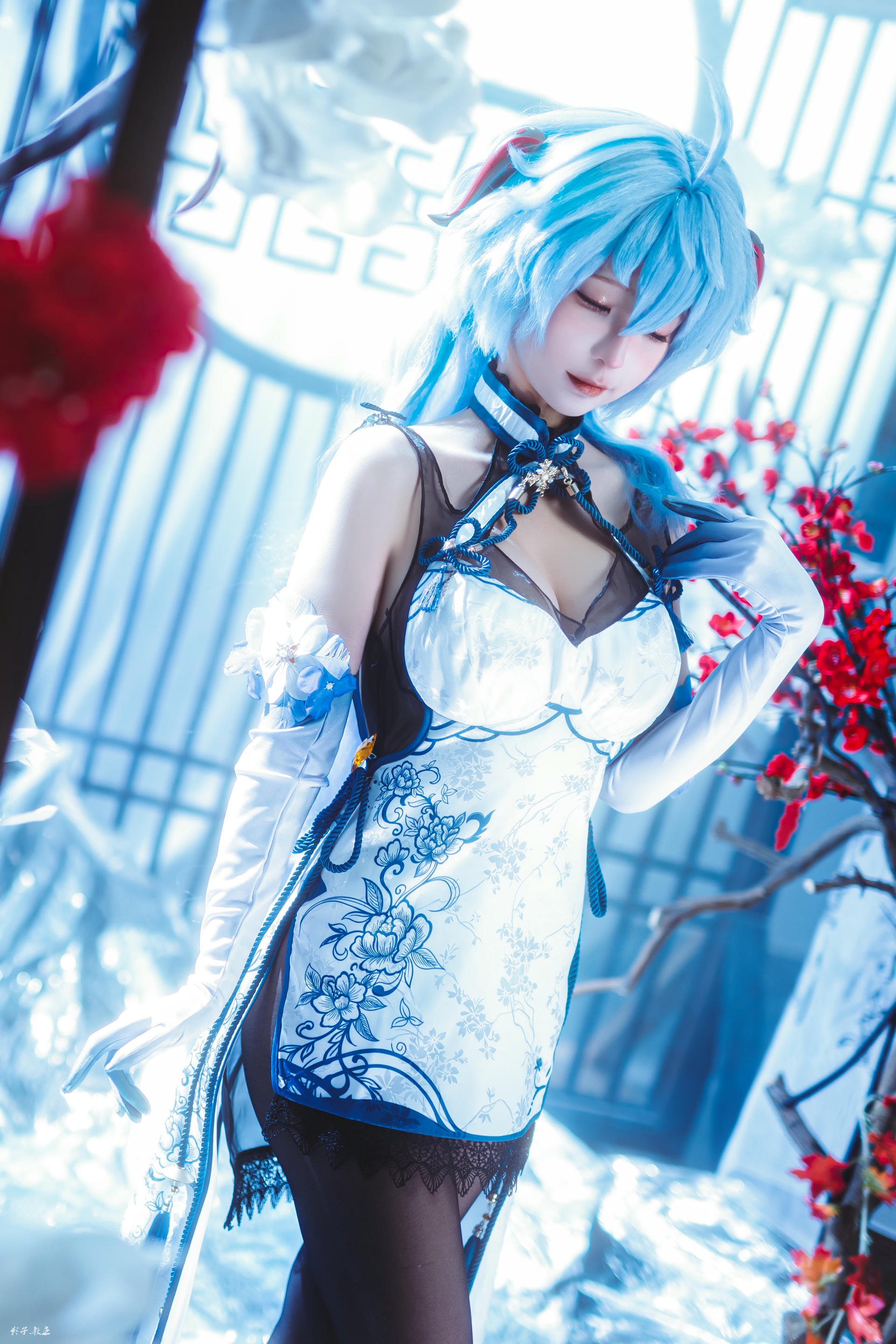 【蠢沫沫】2024年会员 教主-甘雨旗袍 [27P-256MB] - 猫爪