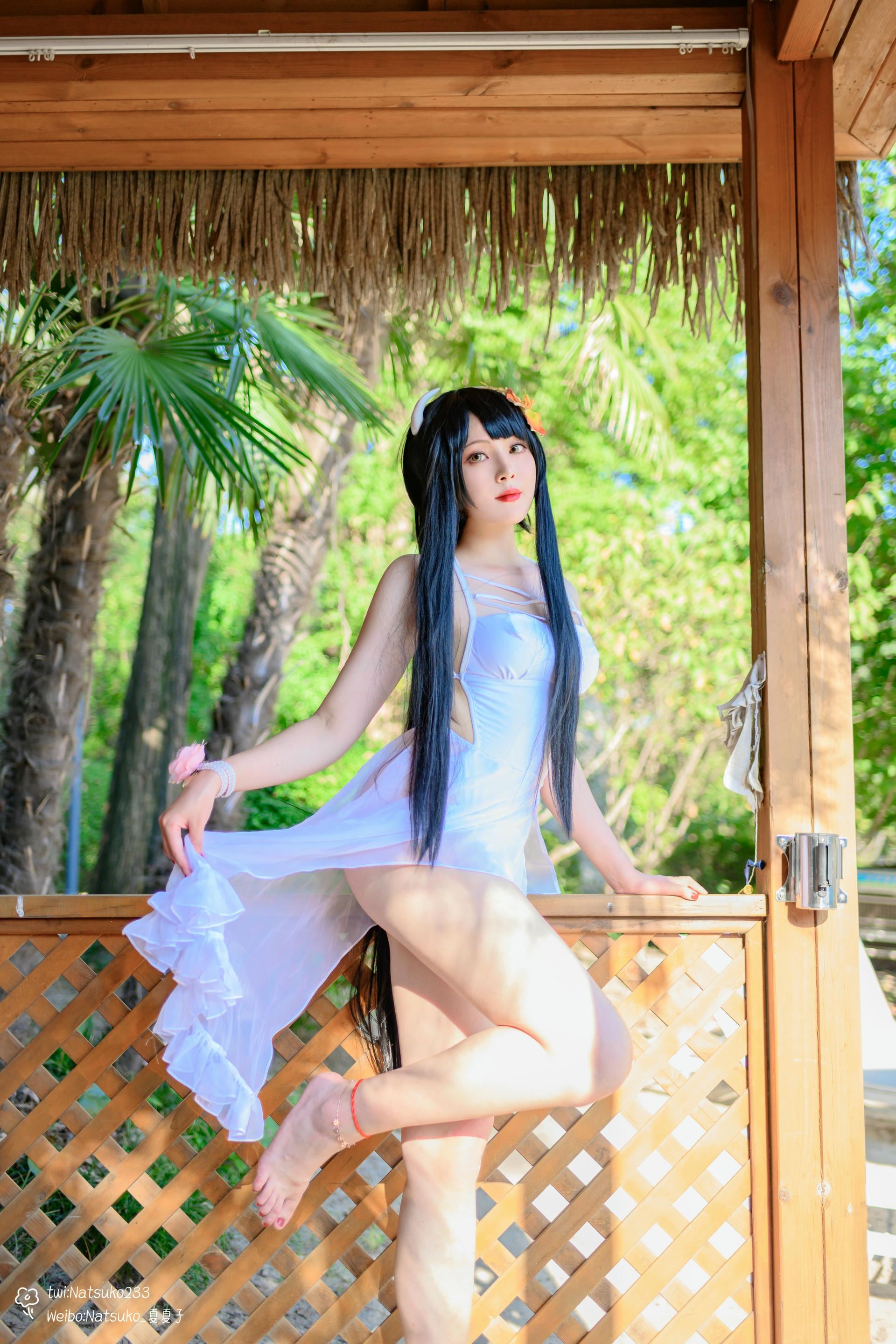 Natsuko夏夏子-碧蓝航线 比叡 泳装 [55P-668MB] - 柚子肉