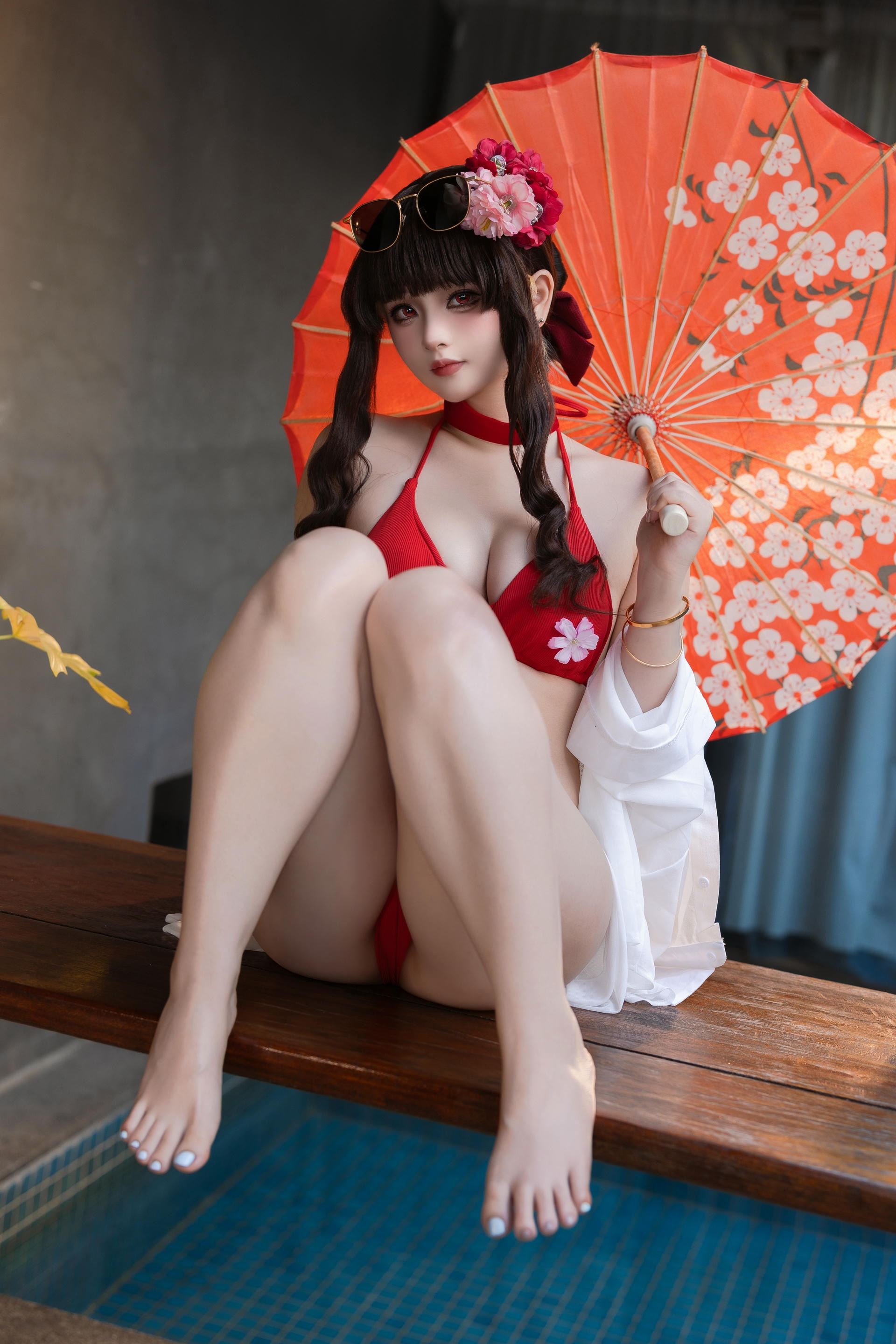 屿鱼-樱花泳装 [80P-0.96GB] - 柚子肉