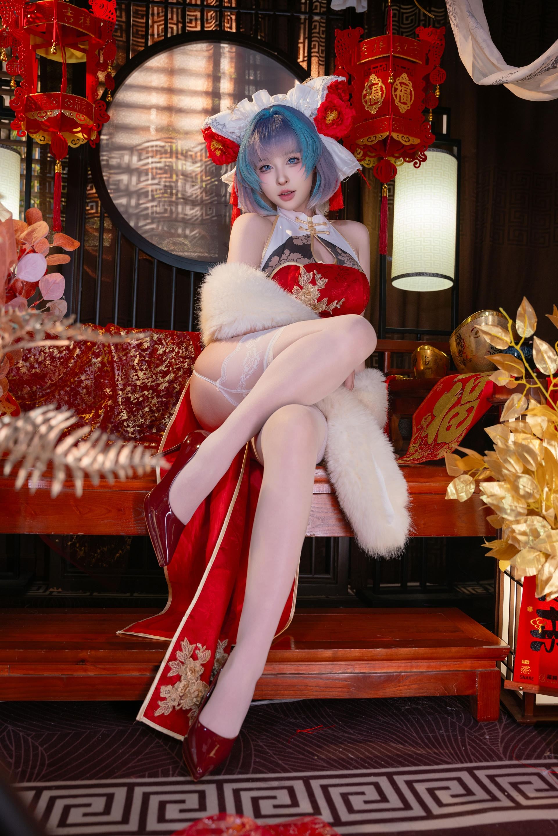 清水由乃-柴郡新春旗袍 [71P1V-1.44GB] - 柚子肉