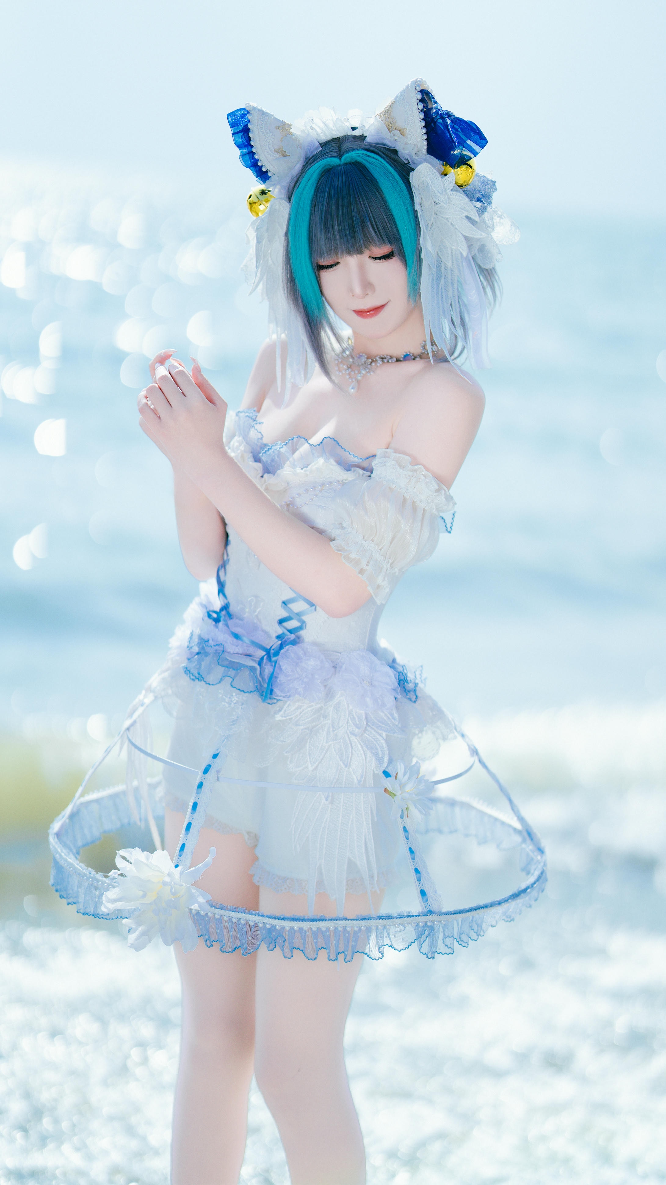 【封疆疆v】碧蓝航线 柴郡小礼服 [10P-105MB] - 猫爪